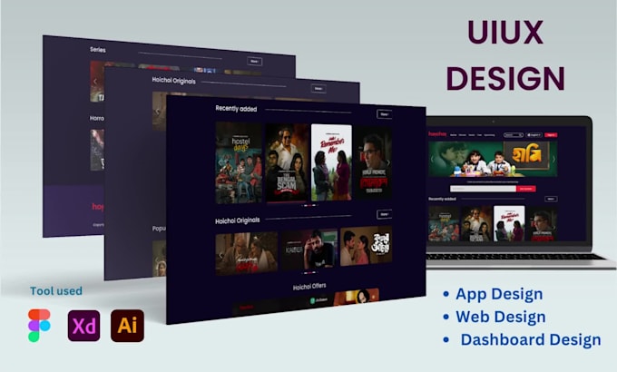 Website ui design, dashboard ui ux design, mobile app ui ux design, wireframe by Marzanur_m | Fiverr