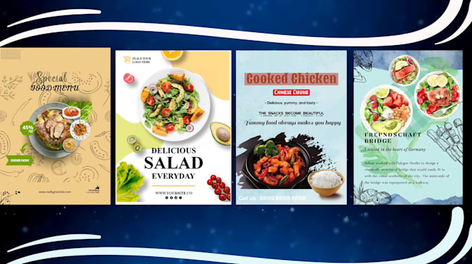 Make food manu design by Nishat8122 | Fiverr