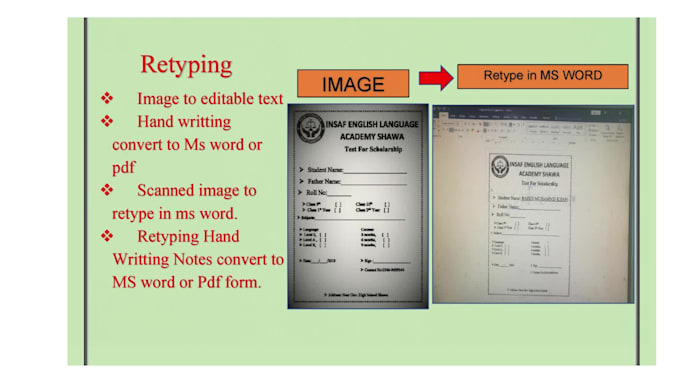 Do retyping hand writing or any other document by Raeesckd | Fiverr