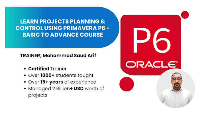 Provide you basic to advance level training using primavera p6 by ...