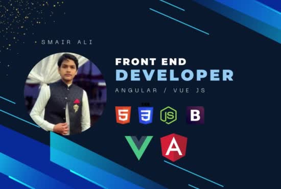 Be front end web developer in angular and vue js by Smairali | Fiverr