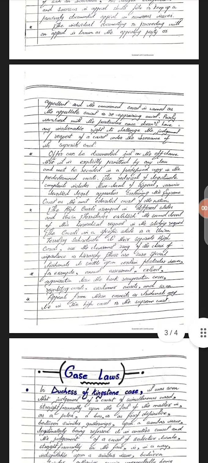 Handwrite anything in a good cursive writing in just one day by ...