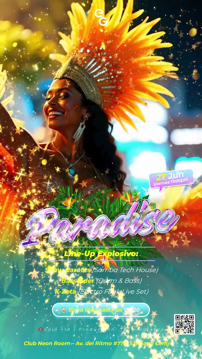 Flyer animado en video diseño impactante para eventos y redes sociales ...