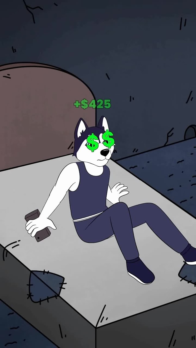 Draw funny crypto meme coin art solana meme pepe frog meme 2d memecoin ...