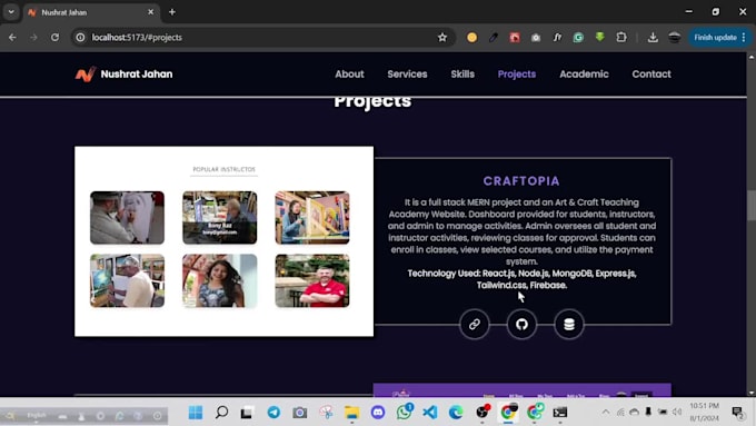 Build portfolio website using reactjs by Nushrat_nowrin | Fiverr Build portfolio website using reactjs by Nushrat_nowrin | Fiverr