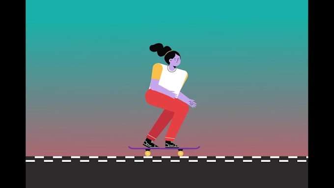 Make a 2d cartoon, loop, gif, original animation video by Nestorvolf ...