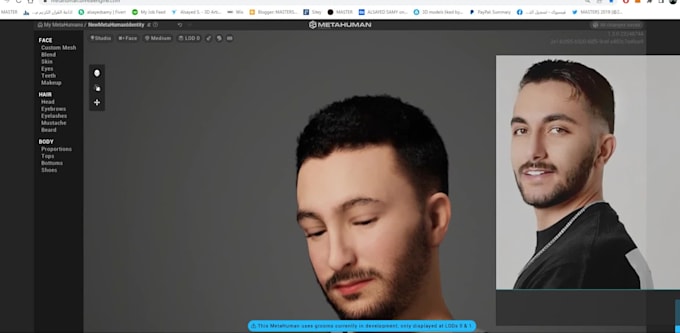 Do 3d character modeling, 3d realistic character, metahuman ue5 and 3d rigging by Edwardd_11 ...