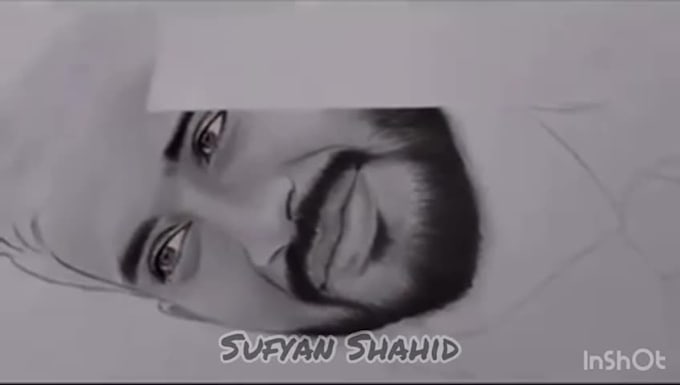 Draw realistic portrait pencil drawing sketch of your fav pic by Sufyanshahid593 | Fiverr