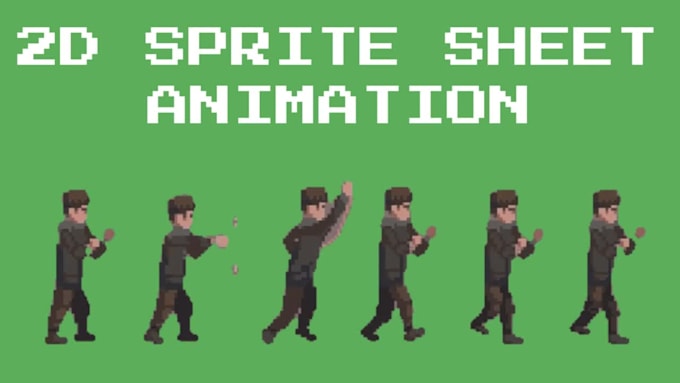 Hacer sprites de píxeles, animación de hojas de sprites, personajes de ...