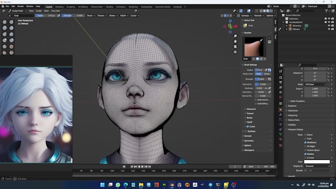 Make 3d face model from your reference images by Sadeeqkachoo | Fiverr