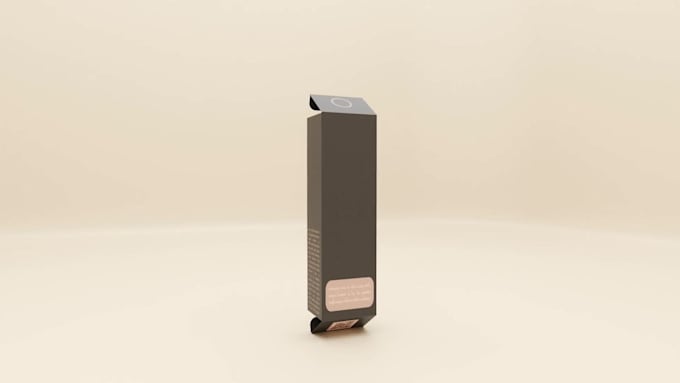 Create realistic 3d box packaging animation for any product model by ...