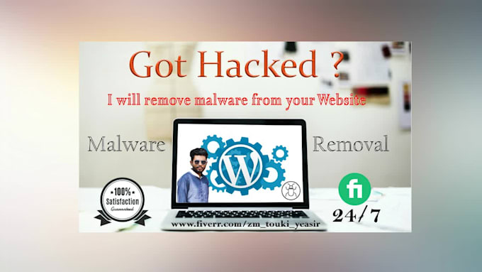 Wordpress malware removal and fix hacked website by Zm_touki_yeasir | Fiverr
