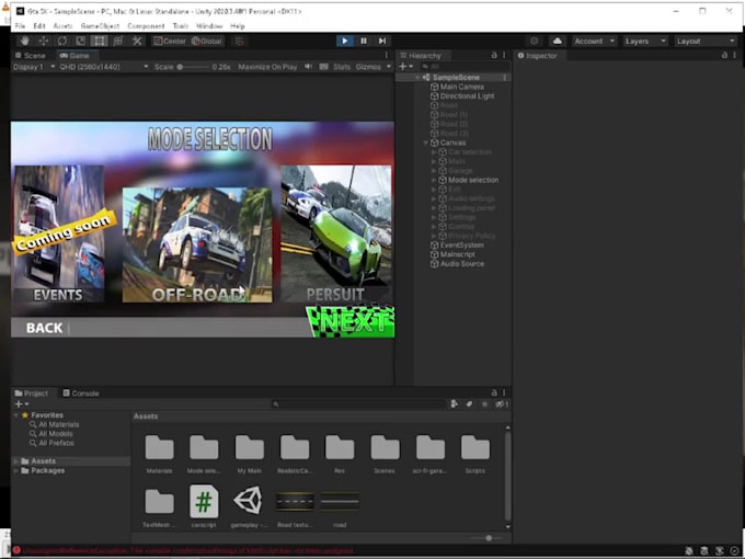 Create an amazing main menu by Sikander50 | Fiverr