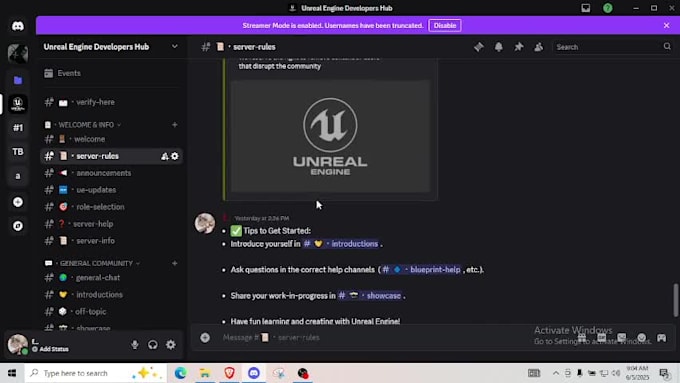 Create a discord server for unreal engine developers hub by Qwedhub ...