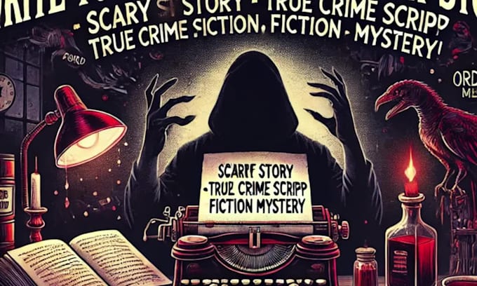 Write horror true crime mystery fantasy script for youtubers by ...