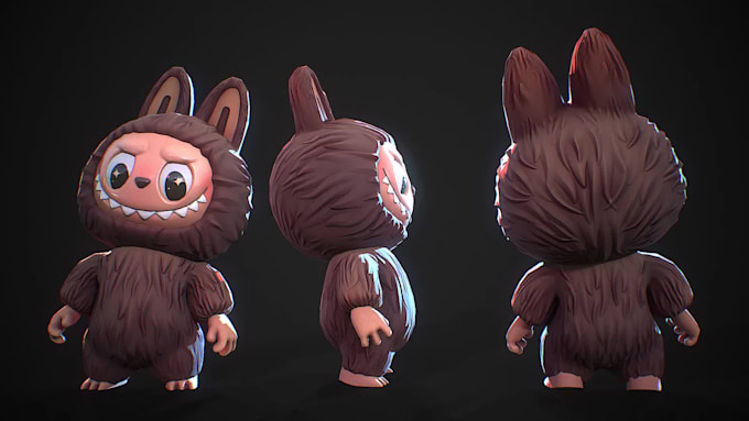 Sculpt custom 3d labubu doll toy anime 3d toy 3d labubu figurine 3d ...