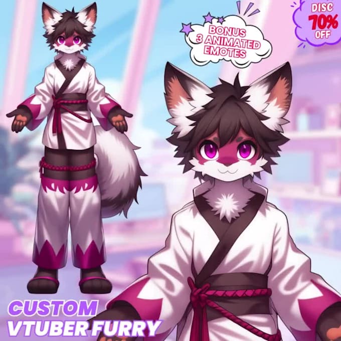 Live2d vtuber model,rig,vroid, pngtuber,pfp,mecha,furry,vbridger,blonde ...