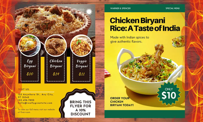 Design astonishing restaurant, food, digital menus, menu boards, and menu by Dilup_ro | Fiverr