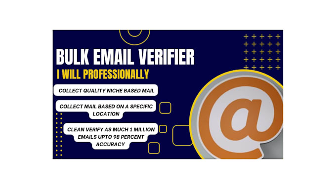 Do bulk email verifier for up to 1 million emails with 98percent accuracy by Proprovalue | Fiverr