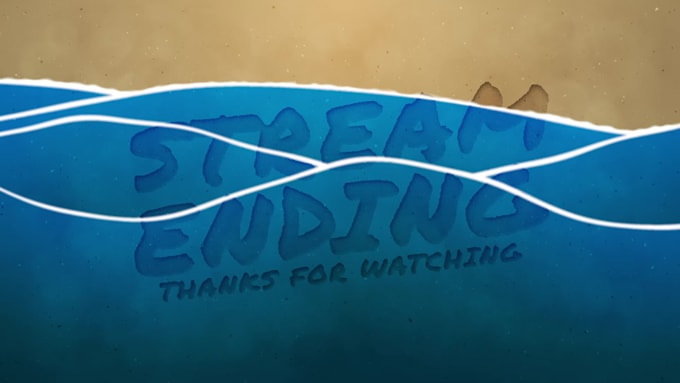 Make you a starting stream and ending stream animated card by ...