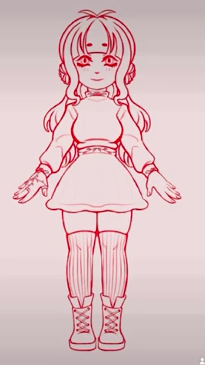 Drawing your cute kawaii chibi character by Kurryko | Fiverr