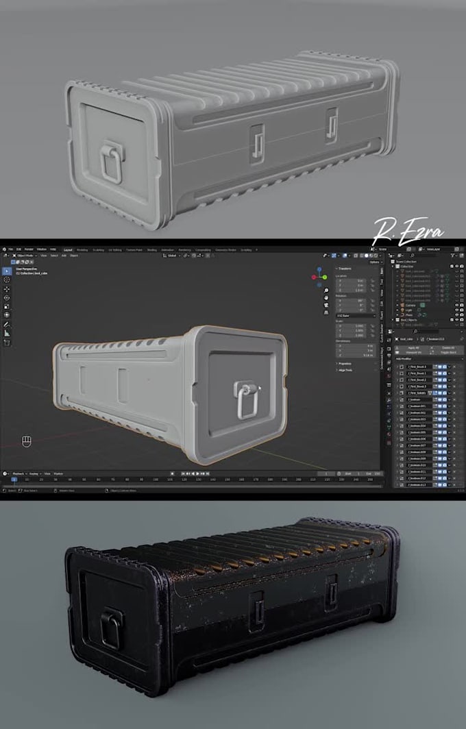 3d model your hard surface concept designs by Ronaldoezra | Fiverr