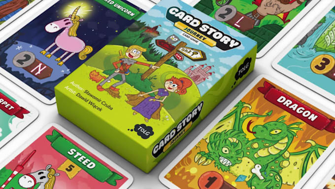 Draw card game art, card game design, board game, illustration, game ...