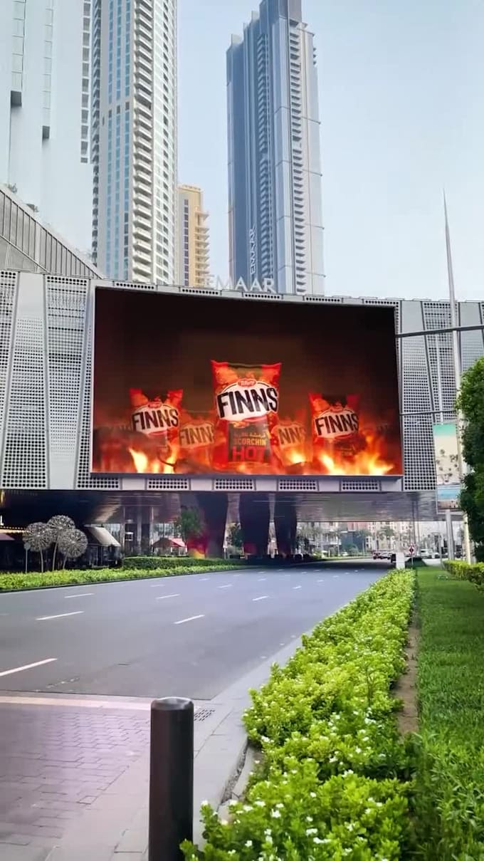 Create realistic 3d anamorphic 3d billboard animation 3d cgi animation ...