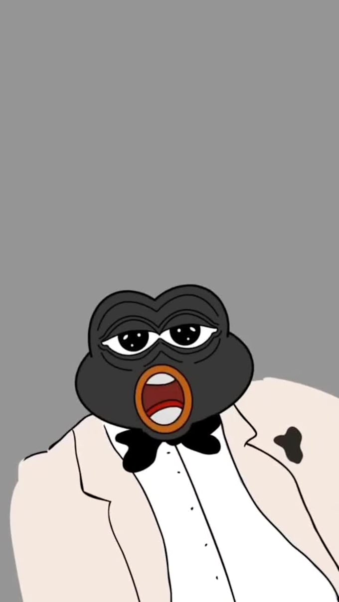 2d memecoin animation, crypto meme, solana meme, pepe frog, ponke, meme ...