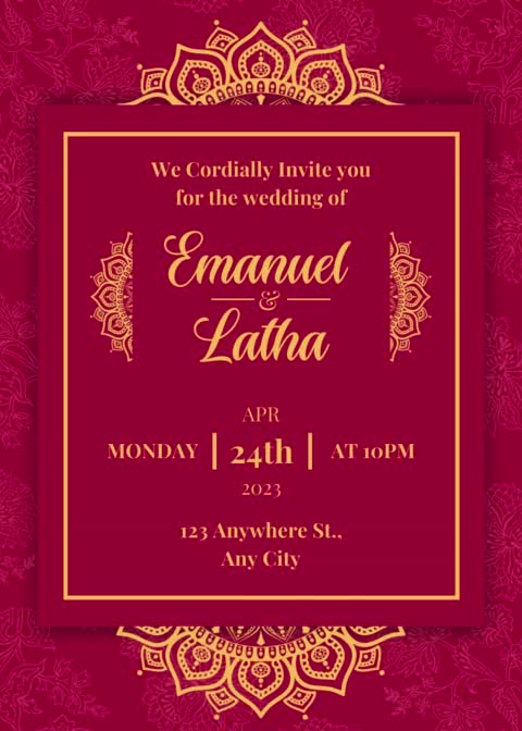 Create profession wedding invitation by Sandydesign04 | Fiverr