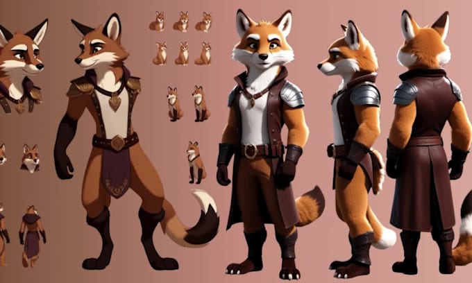 Draw furry art, fursona, original furry character and anthro art for ...