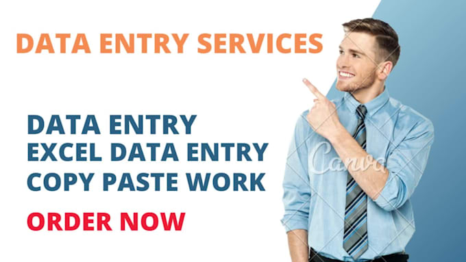 Do fast data entry, copy paste excel data entry typing work by Adnan_copypaste | Fiverr
