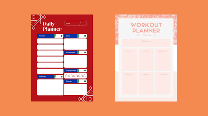 Design minimalist custom planner layout and ready to print by ...