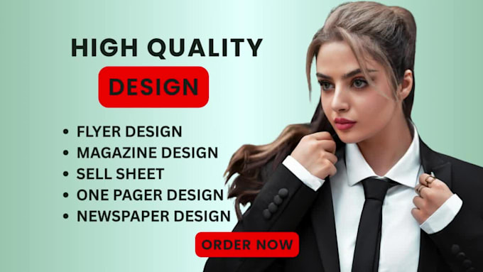 Design amazing print ad, magazine ad newspaper ad, flyer one pager ...