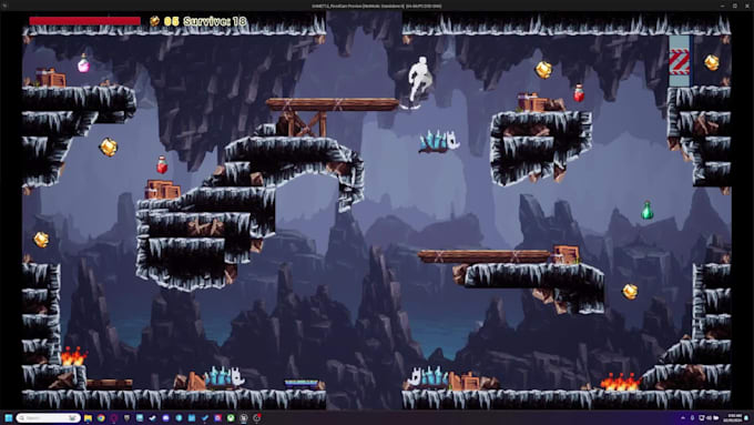 Create 2d pixel art game, platformer game, retro game, top down game in unity by Matthew_packa ...