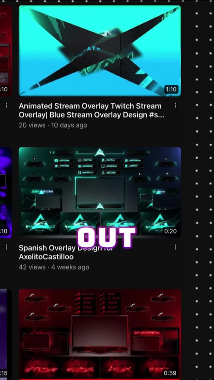 Design animated custom twitch, kick overlay within 24 hours by Kdsunil ...