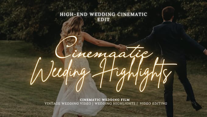 Edit a dreamy cinematic wedding film for your event by Gamerdudeplays6 ...