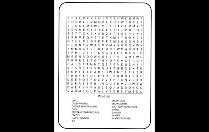 Create custome word search puzzles with interiors and covers design by ...