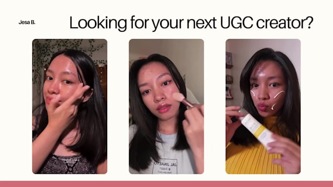 Create engaging ugc videos for skincare or makeup brands by Infjiess ...