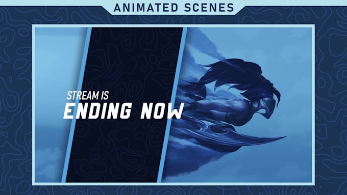 Design twitch stream overlay youtube twitch kit kick promotion ...