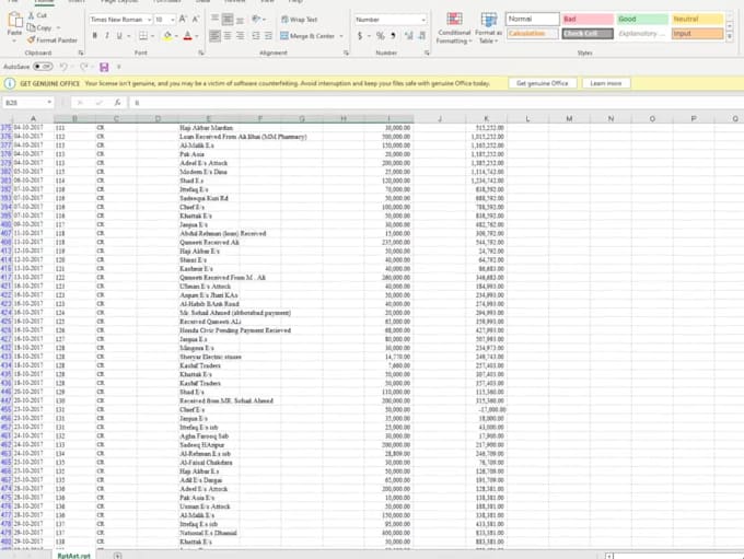 Write your all excel related work online by Ahmedtypist007 | Fiverr