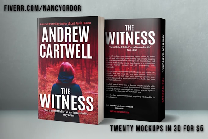 Create 3d book cover or ebook mockup by Nancyordor | Fiverr
