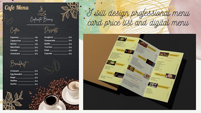 Design commercial food menu, price list and restaurant menu print by ...