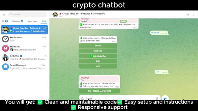 Build a custom telegram or discord bot with api integration by ...