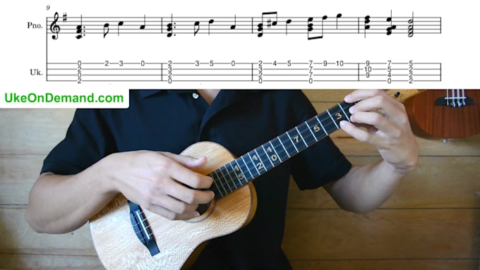 Make you a custom ukulele fingerstyle song tutorial video by Zifvrr ...