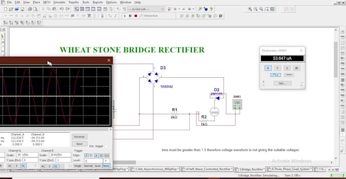 Design circuit using multisim by Uroojfiverr | Fiverr