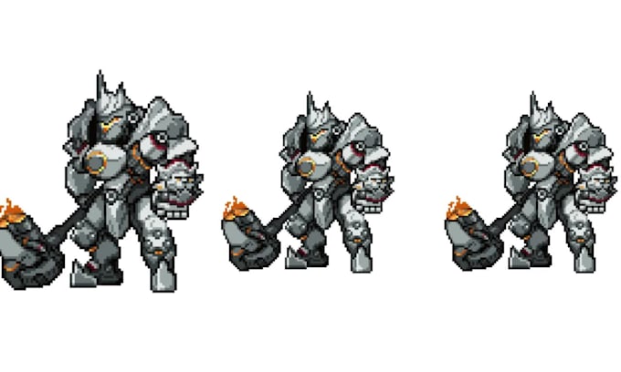 Draw retro pixel game art 2d animation 2d sprite sheet retro pixel art ...