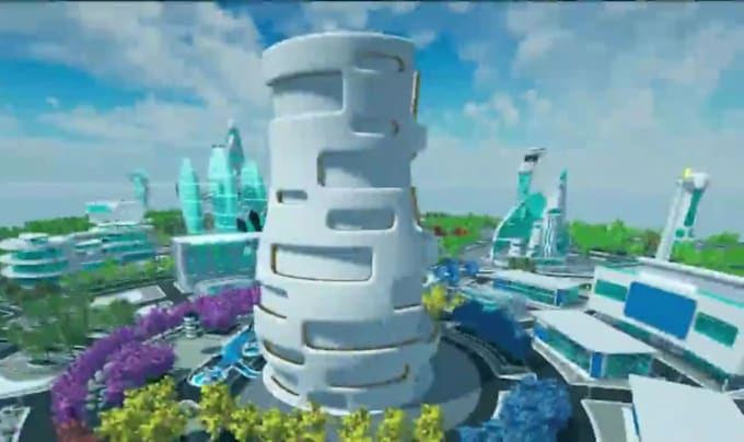 Create your metaverse building, metaverse house environment ...