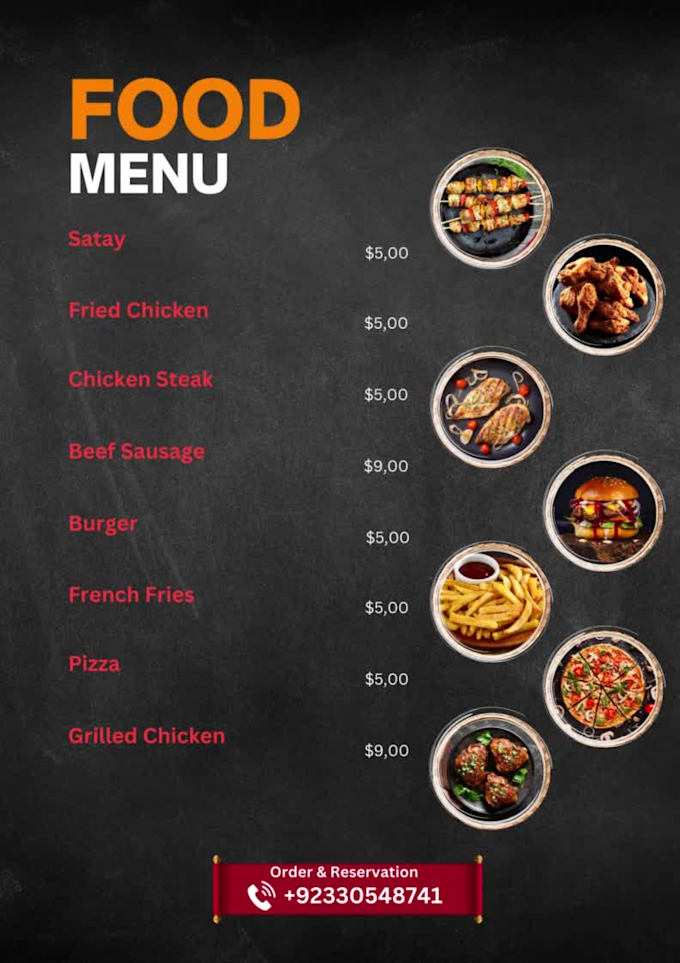 Professional menu design expert for restaurants, and cafes by ...