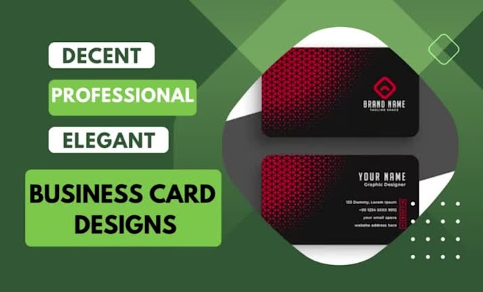 Design decent, professional and elegant business card design by Tehreem ...